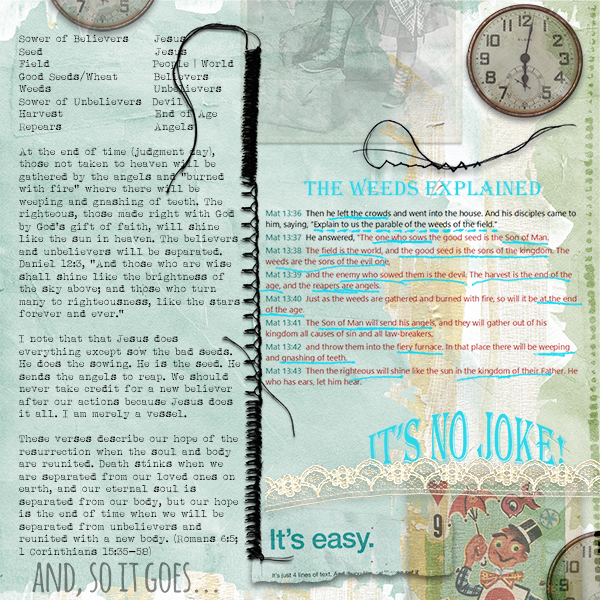 Matthew 13:36-43 THE PARABLE OF THE WEEDS EXPLAINED