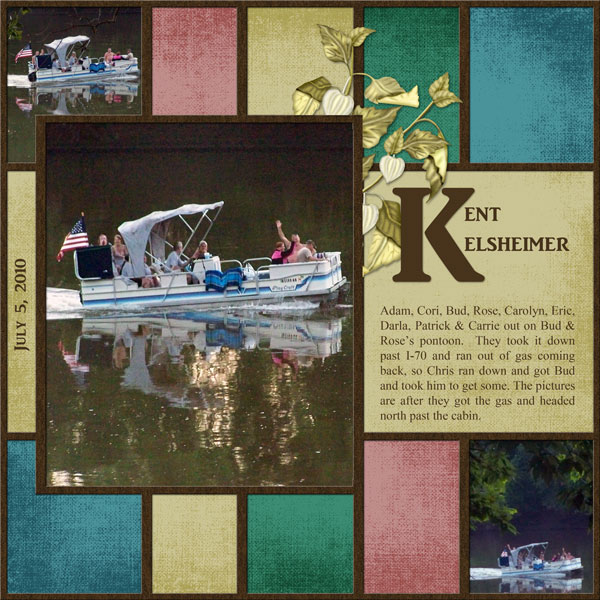 Color Blocking Digital Scrapbooking Tutorial