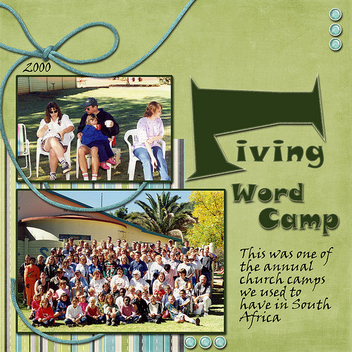 Sideways Letters Digital Scrapbooking Tutorial